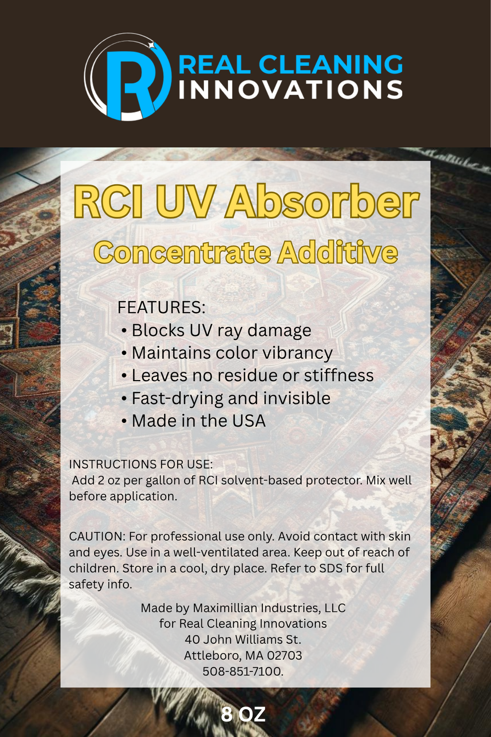 RCI UV Absorber - Concentrate Additive (4 to a case) – Real Cleaning ...